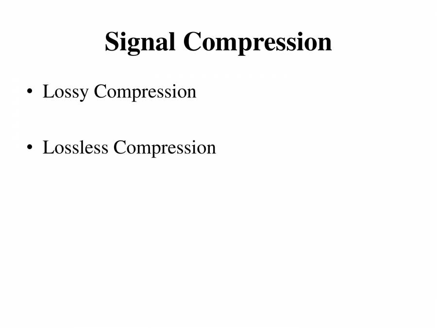 Optimal ECG Data Compression For An E-Health Transmission System - PowerPoint Slides - LearnPick ...