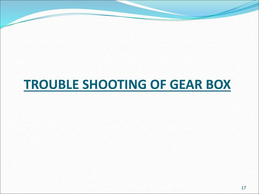 Gear Box In Transmission System - PowerPoint Slides - LearnPick India