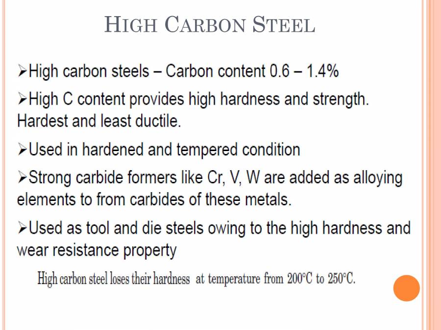 Classification Of Steel - PowerPoint Slides - LearnPick India