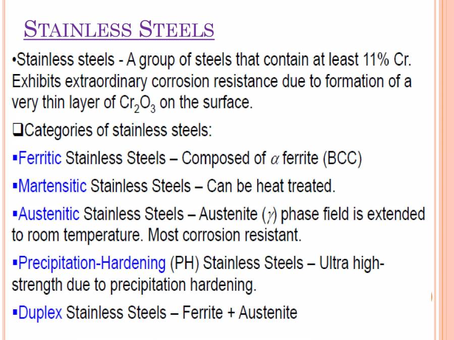 Classification Of Steel - PowerPoint Slides - LearnPick India