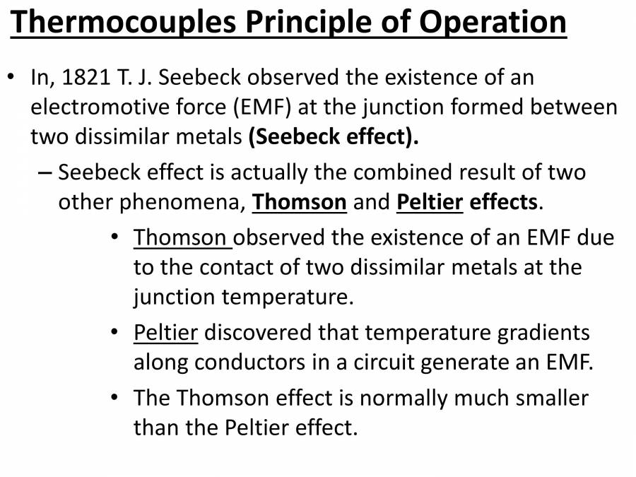 RTD, Thermocouple, Thermistors - PowerPoint Slides - LearnPick India