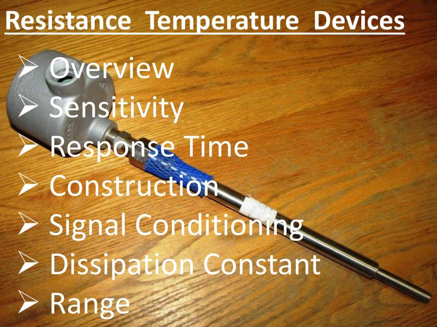 RTD, Thermocouple, Thermistors - PowerPoint Slides - LearnPick India