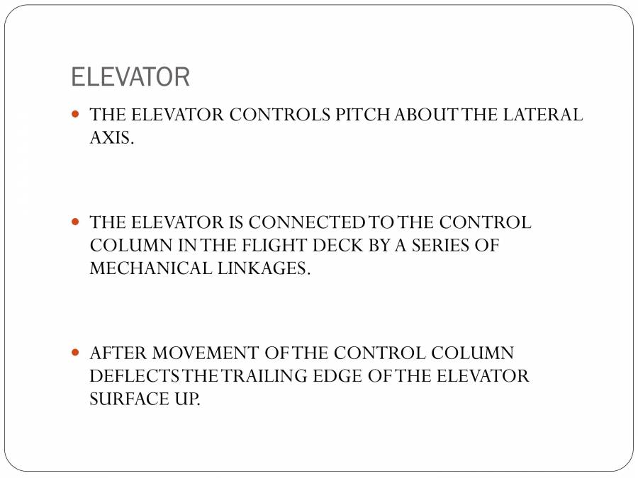 Aircraft Primary Control Surfaces - PowerPoint Slides - LearnPick India