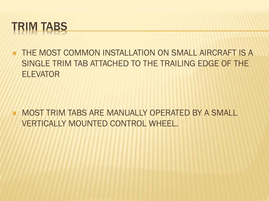 Aircraft Secondary Control Surfaces - PowerPoint Slides - LearnPick India