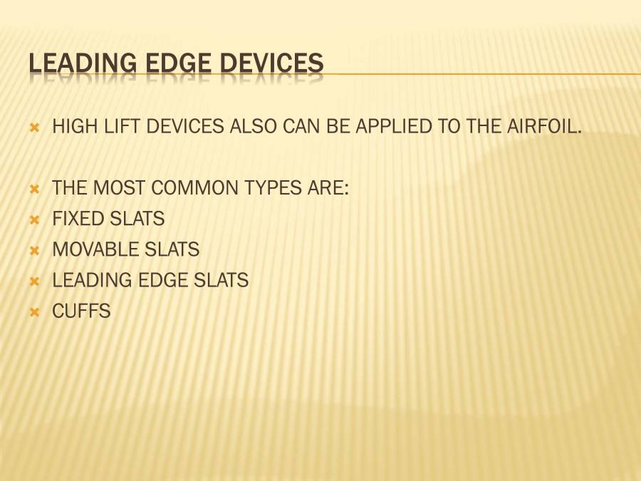 Aircraft Secondary Control Surfaces - PowerPoint Slides - LearnPick India