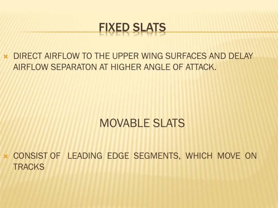 Aircraft Secondary Control Surfaces - PowerPoint Slides - LearnPick India