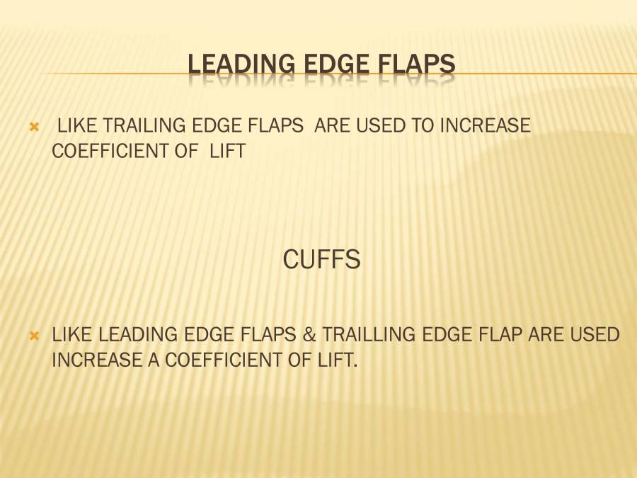 Aircraft Secondary Control Surfaces - PowerPoint Slides - LearnPick India