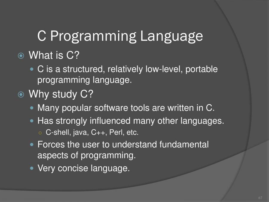 In To C Programming - PowerPoint Slides - LearnPick India