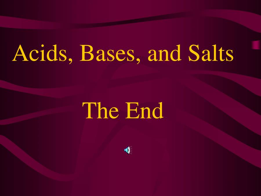 Acid, Base And Salt - PowerPoint Slides - LearnPick India