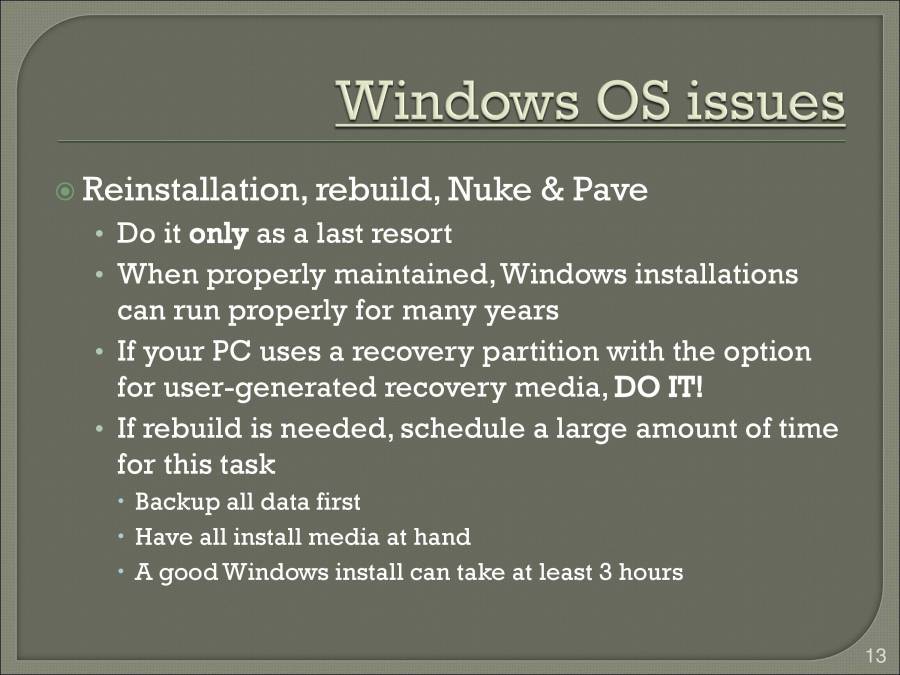 Solutions To Common Computer Problems - PowerPoint Slides - LearnPick India