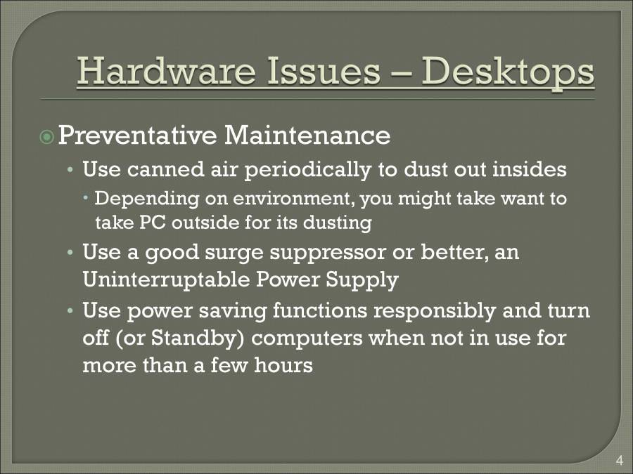Solutions To Common Computer Problems - PowerPoint Slides - LearnPick India