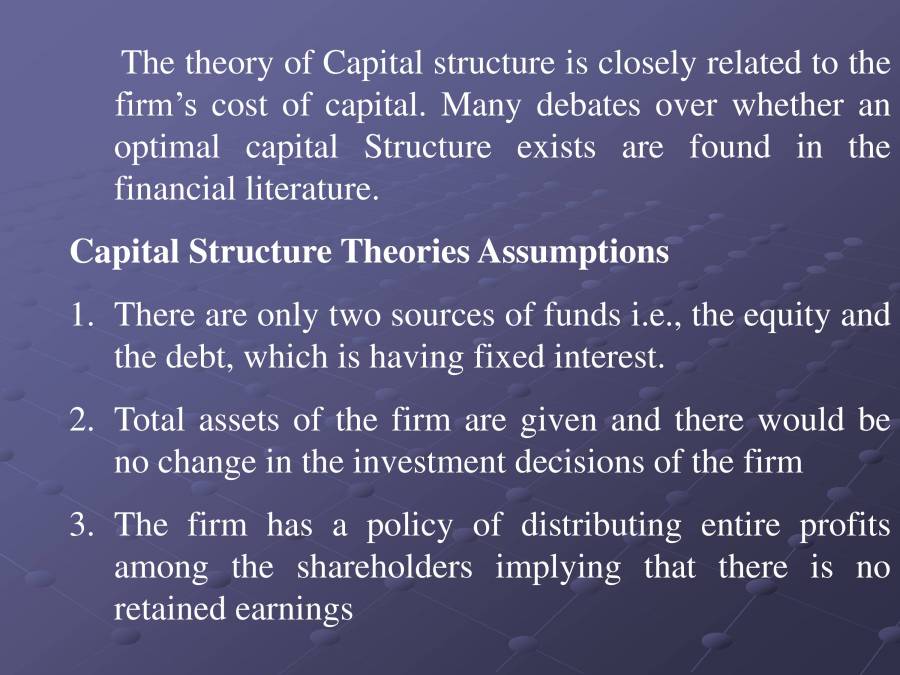 Capital Structure - PowerPoint Slides - LearnPick India