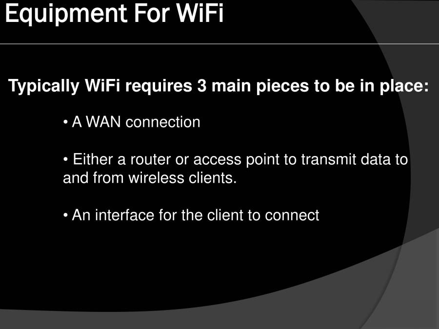 A Brief WIFI Presentation - PowerPoint Slides - LearnPick India
