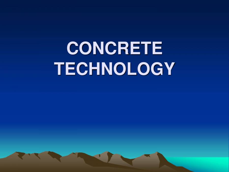 Presentation On Concrete