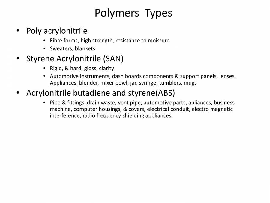 POLYMERS - Material Science For Engineering - PowerPoint Slides - LearnPick India