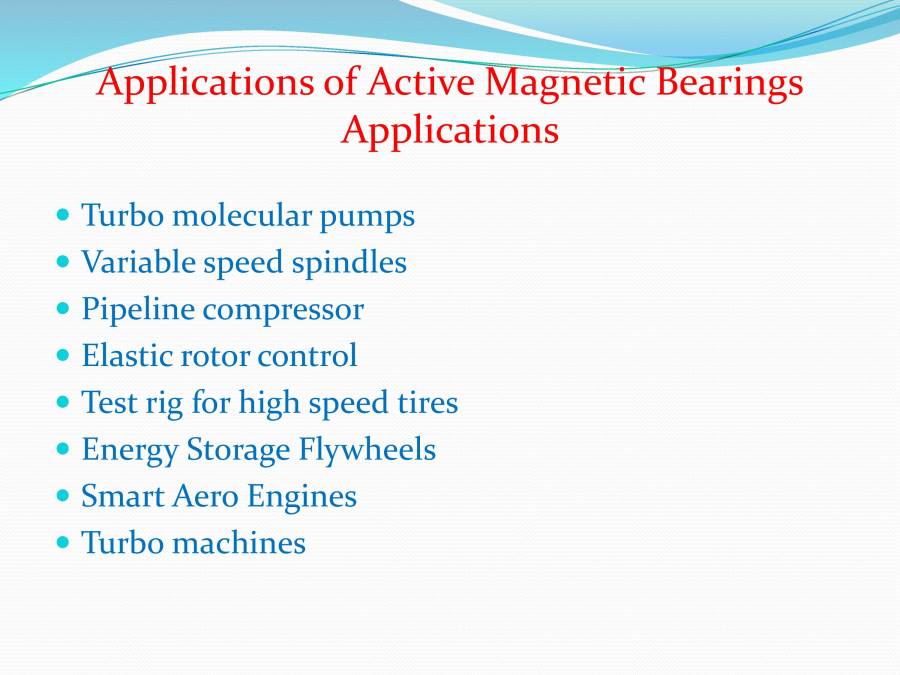 Active Magnetic Bearing (AMB) - PowerPoint Slides - LearnPick India