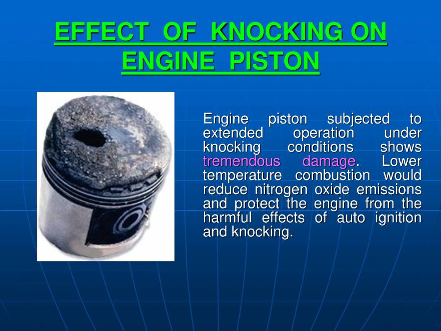 KNOCKING IN IC ENGINES - PowerPoint Slides - LearnPick India