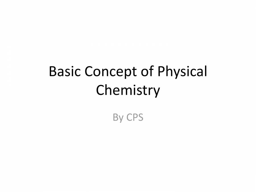 Basic Concept To Chemistry - PowerPoint Slides - LearnPick India