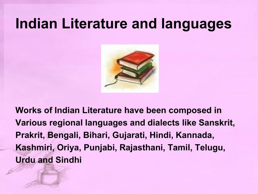 Indian Heritage - Indian Literature - PowerPoint Slides - LearnPick India