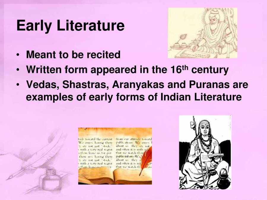 Indian Heritage - Indian Literature - PowerPoint Slides - LearnPick India