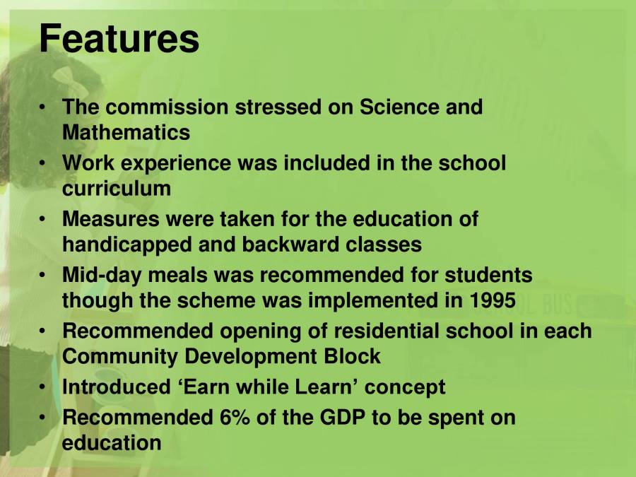 Indian Heritage - Education Commision In India - PowerPoint Slides ...