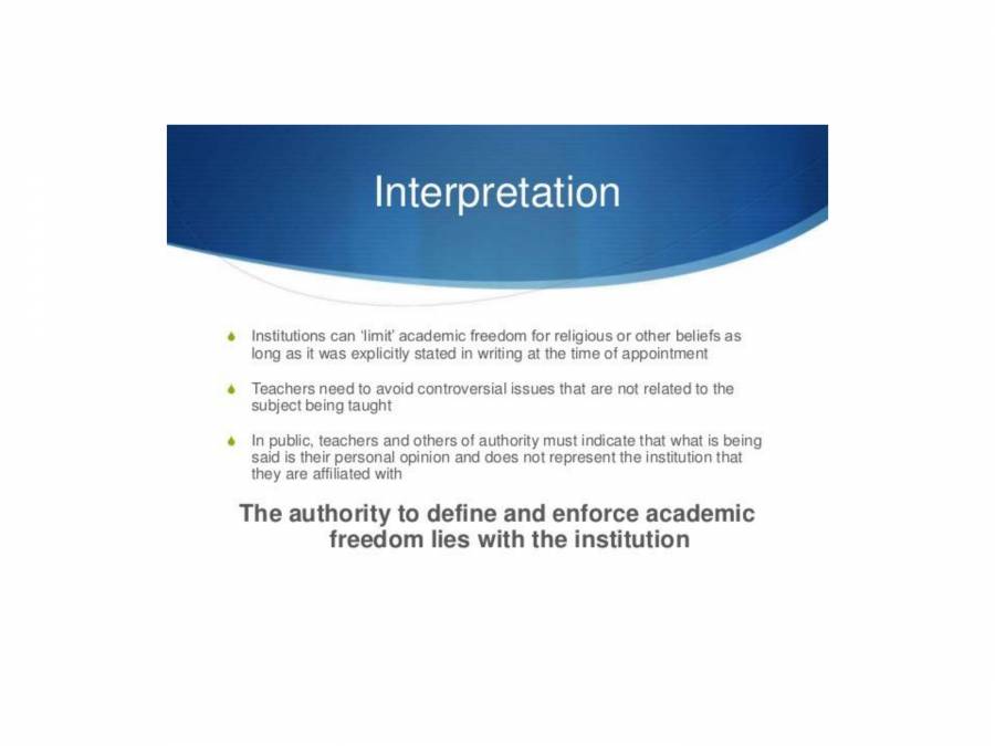 Academic Freedom - PowerPoint Slides - LearnPick India
