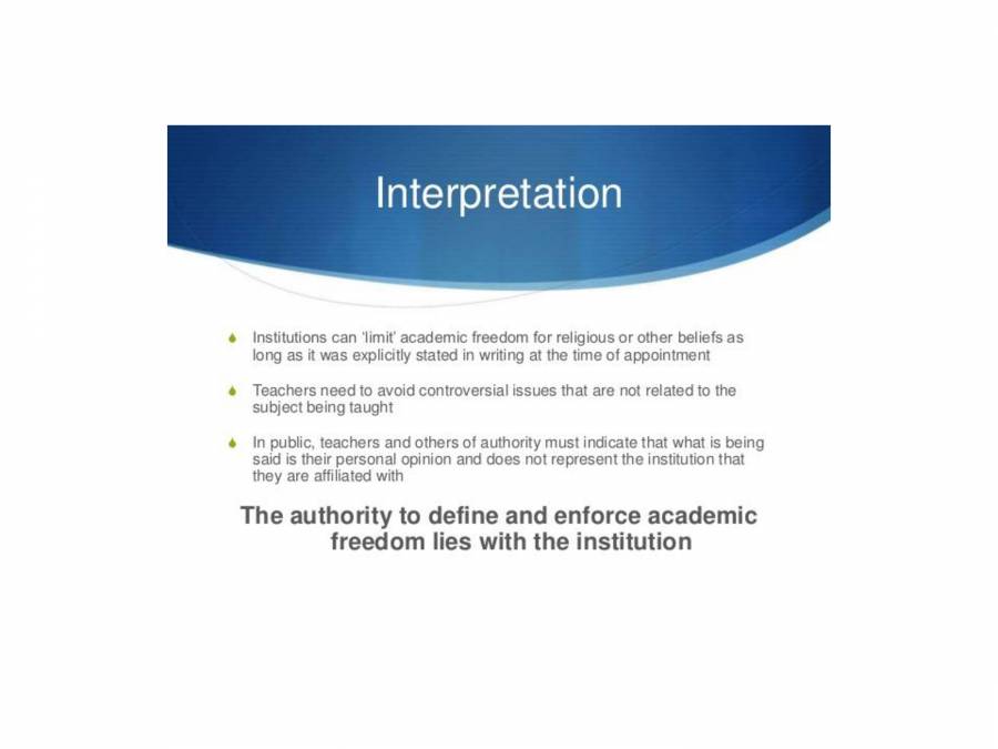 Academic Freedom - PowerPoint Slides - LearnPick India
