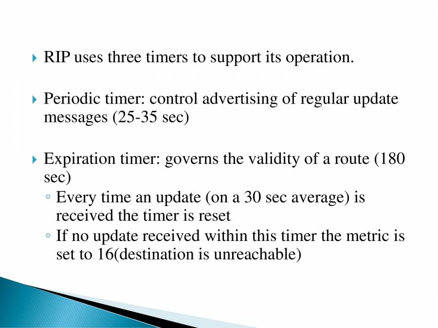 RIP:Routing Information Protocol - PowerPoint Slides - LearnPick India