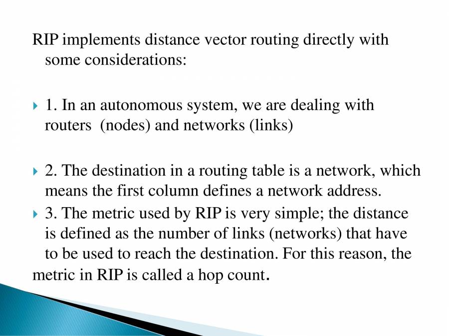 RIP:Routing Information Protocol - PowerPoint Slides - LearnPick India