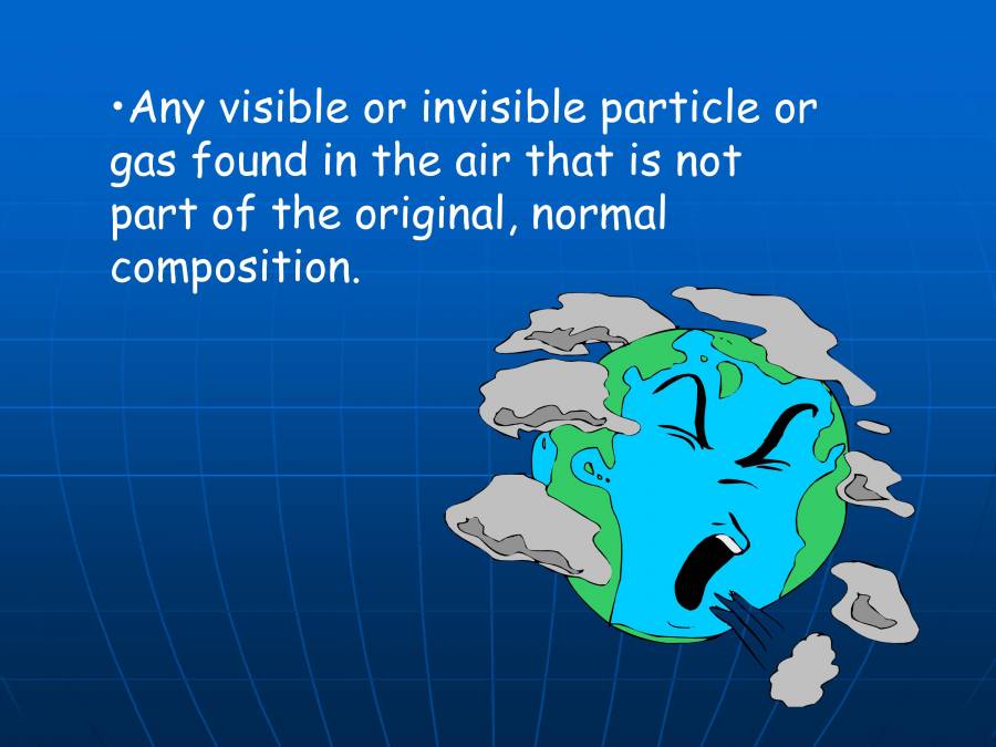 Presentation On Air Pollution - PowerPoint Slides - LearnPick India