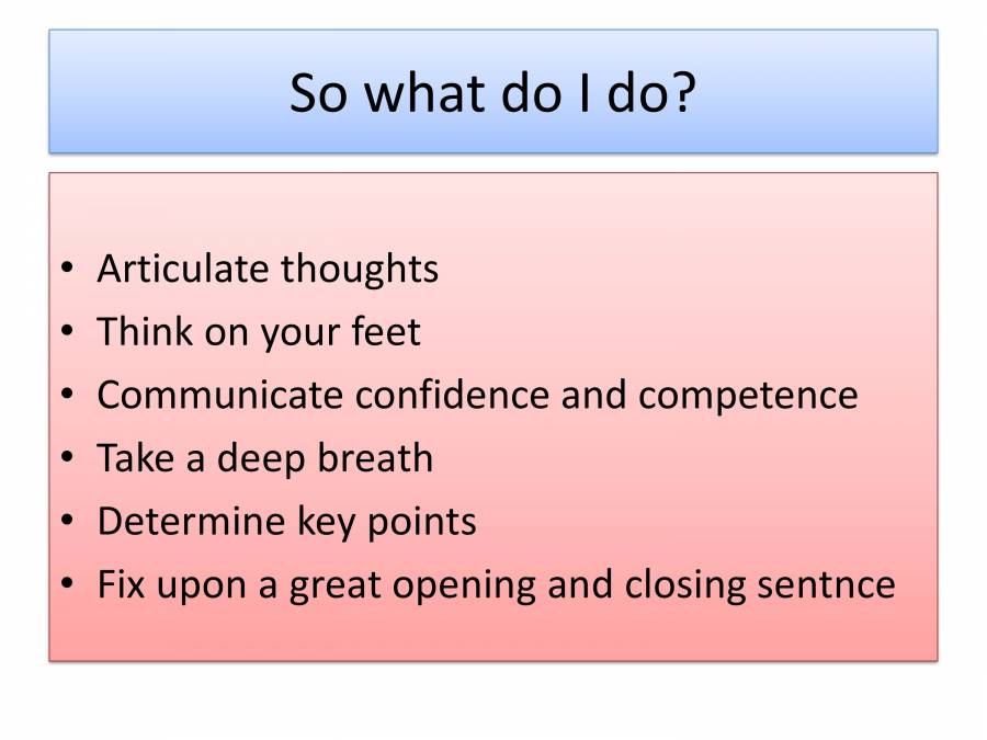 Impromptu Speaking - PowerPoint Slides - LearnPick India