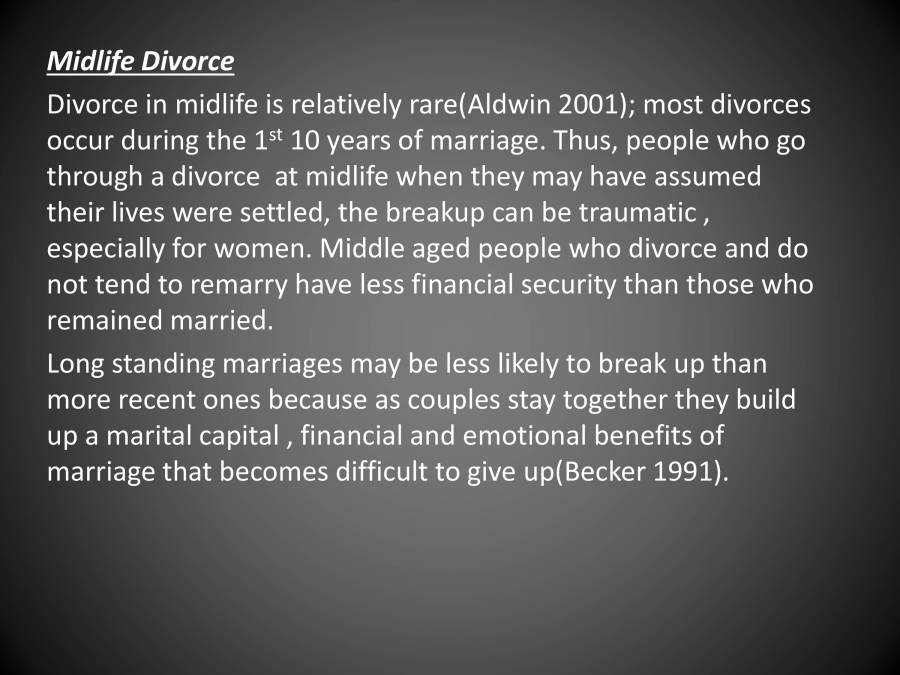 Midlife Crisis - PowerPoint Slides - LearnPick India