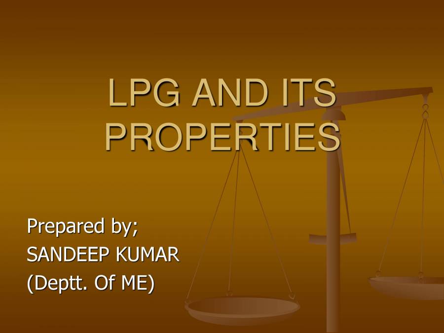 LPG - PowerPoint Slides - LearnPick India