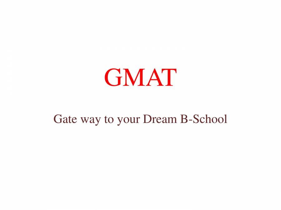 Basic GMAT PPT - PowerPoint Slides - LearnPick India