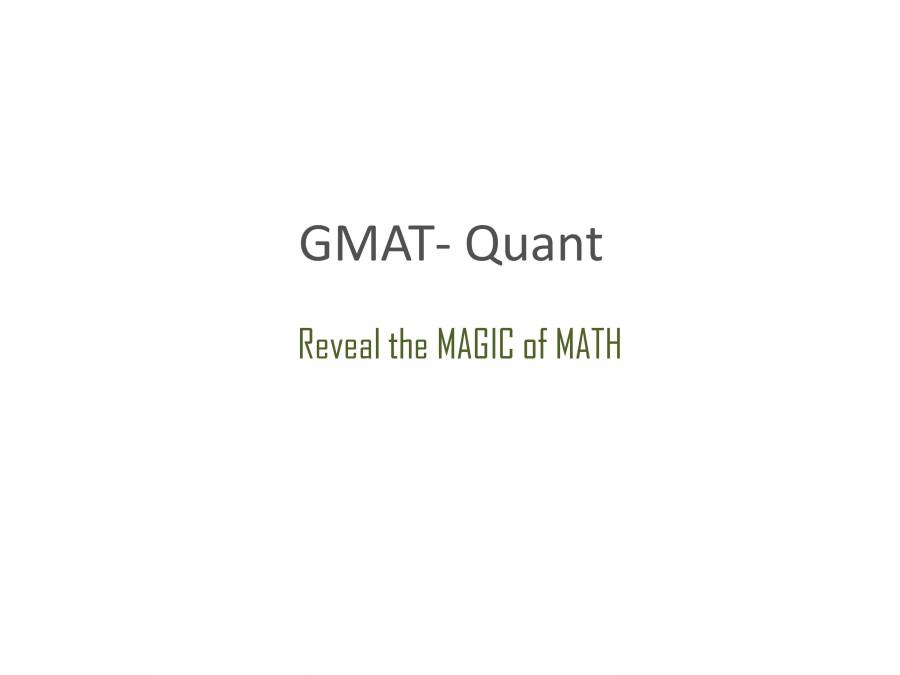 Basic GMAT PPT - PowerPoint Slides - LearnPick India