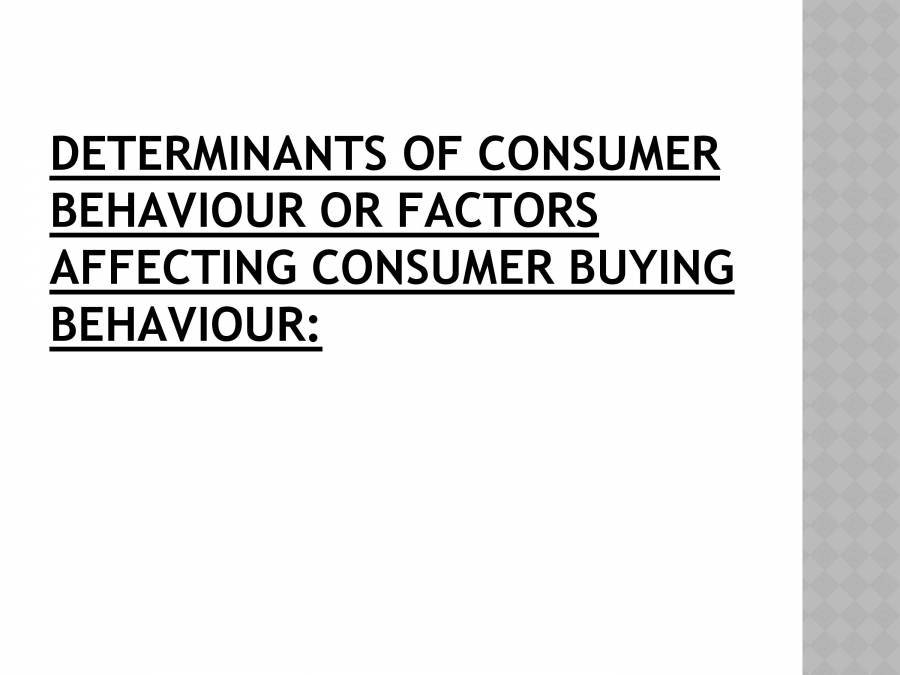 Consumer Behavior - PowerPoint Slides - LearnPick India