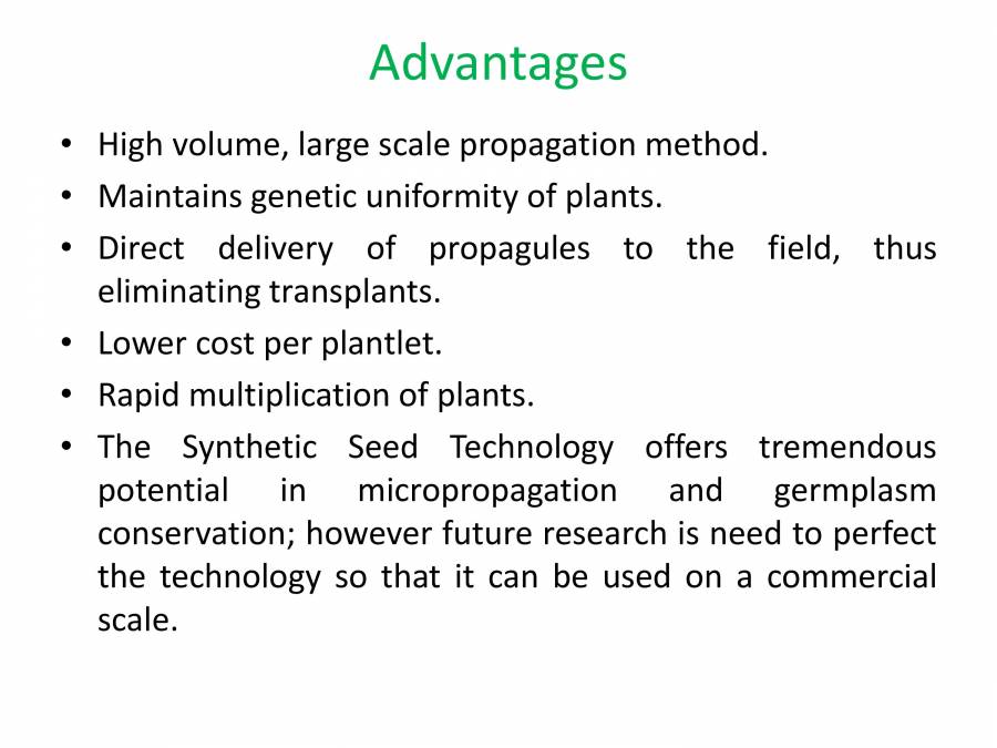 Artificial Seeds - PowerPoint Slides - LearnPick India