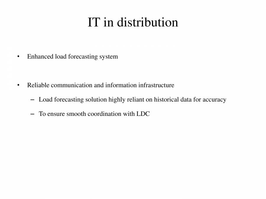 Role Of Information Technology In Power System - PowerPoint Slides ...