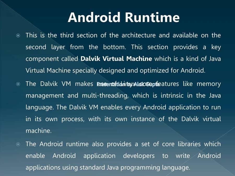 Android Introduction - PowerPoint Slides - LearnPick India