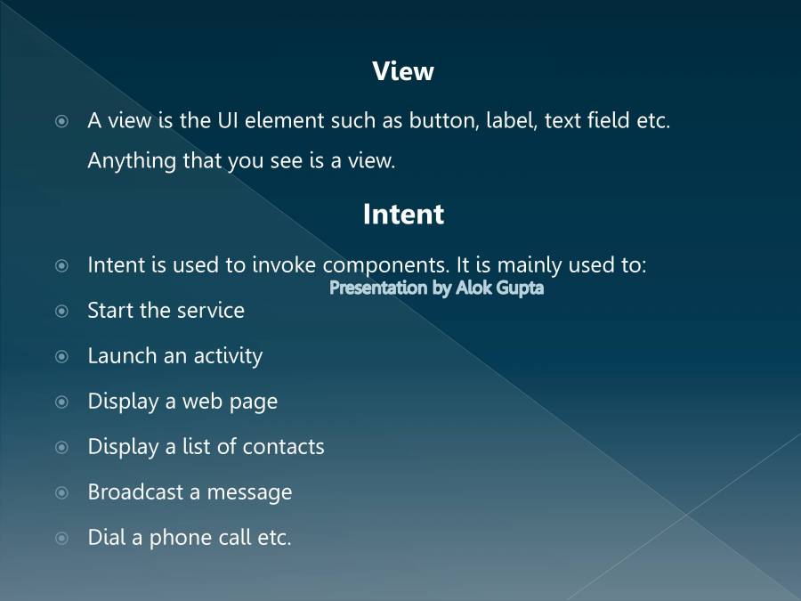 Android Introduction - PowerPoint Slides - LearnPick India