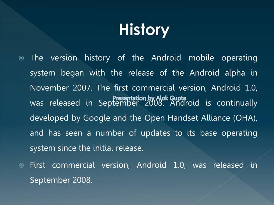 Android Introduction - PowerPoint Slides - LearnPick India