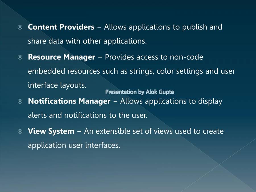 Android Introduction - PowerPoint Slides - LearnPick India