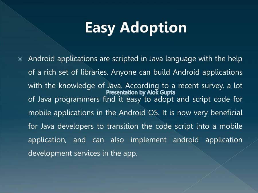 Android Introduction - PowerPoint Slides - LearnPick India