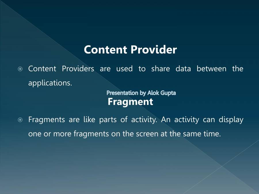 Android Introduction - PowerPoint Slides - LearnPick India