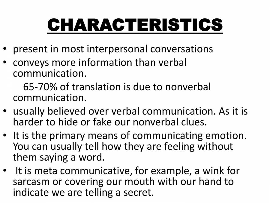 Non Verbal Communication - PowerPoint Slides - LearnPick India