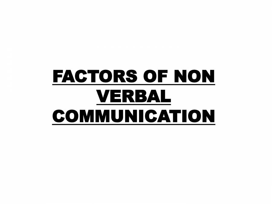Non Verbal Communication - PowerPoint Slides - LearnPick India