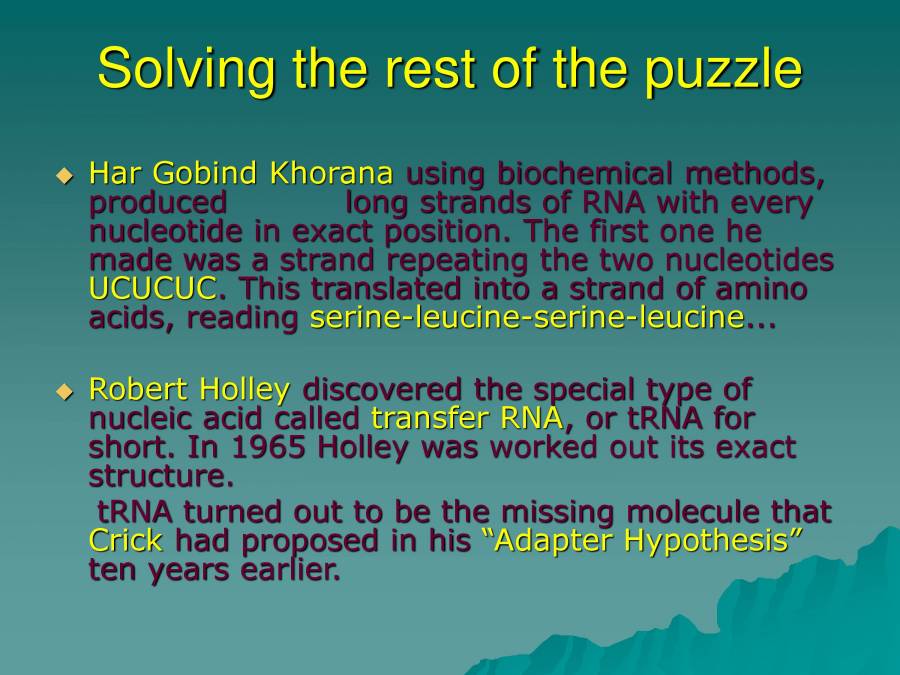 Gene Code - PowerPoint Slides - LearnPick India