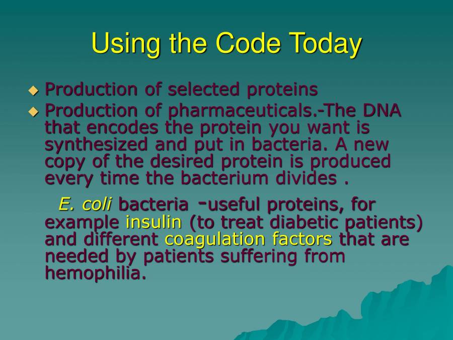 Gene Code - PowerPoint Slides - LearnPick India