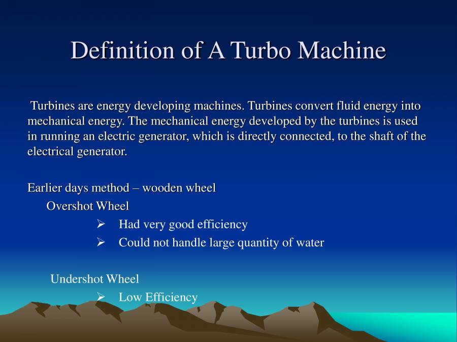 TURBINES - PowerPoint Slides - LearnPick India