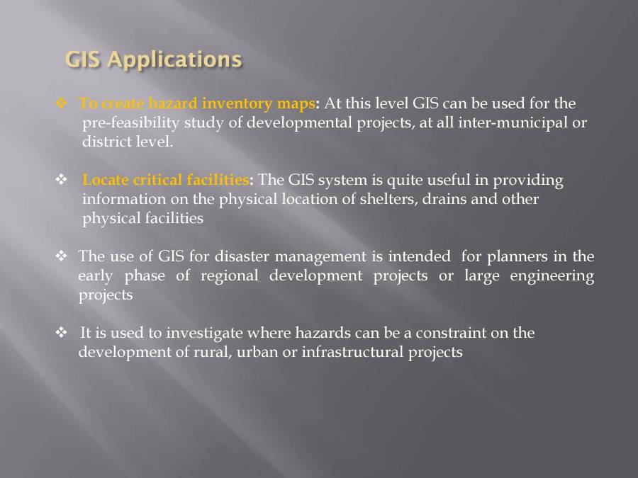 RS And GIS Disaster Management(Civil Engineering) - PowerPoint Slides - LearnPick India